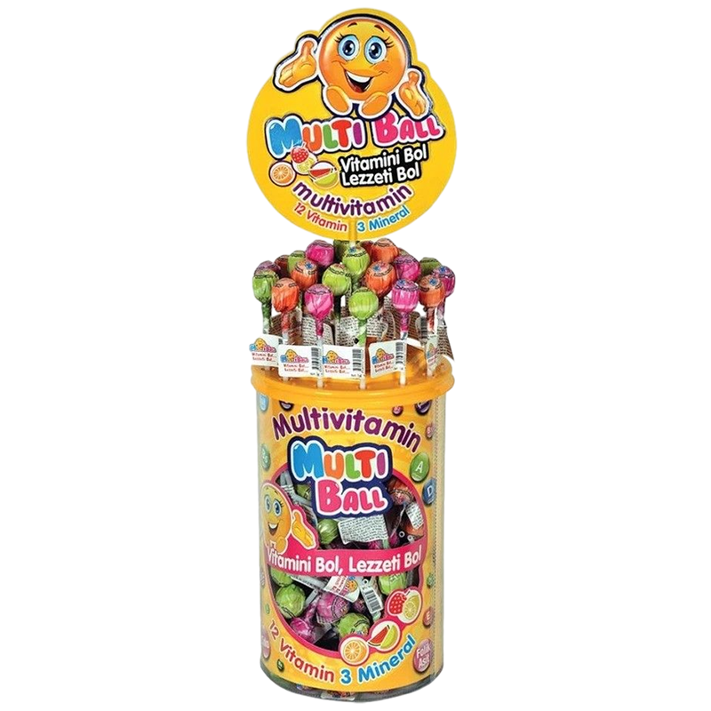 Multiball Multivitamin Lollipop 150 PCs Display Box